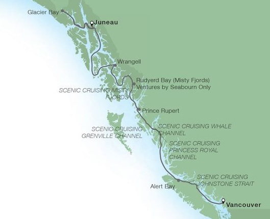 7-Day Glacier Bay & Canadian Inside Passage Itinerary